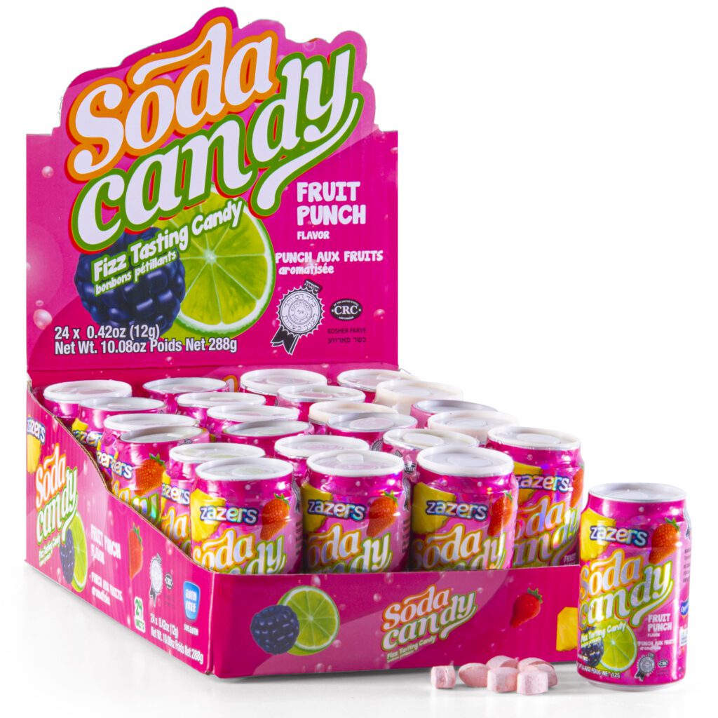 ZAZERS SODA CANDY FRUIT PUNCH - Drumstick